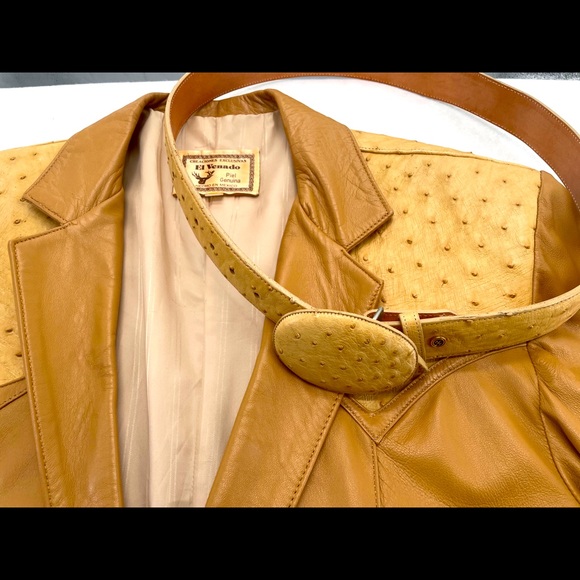 El Vernado | Jackets & Coats | Mens Genuine Ostrich Jacket With ...
